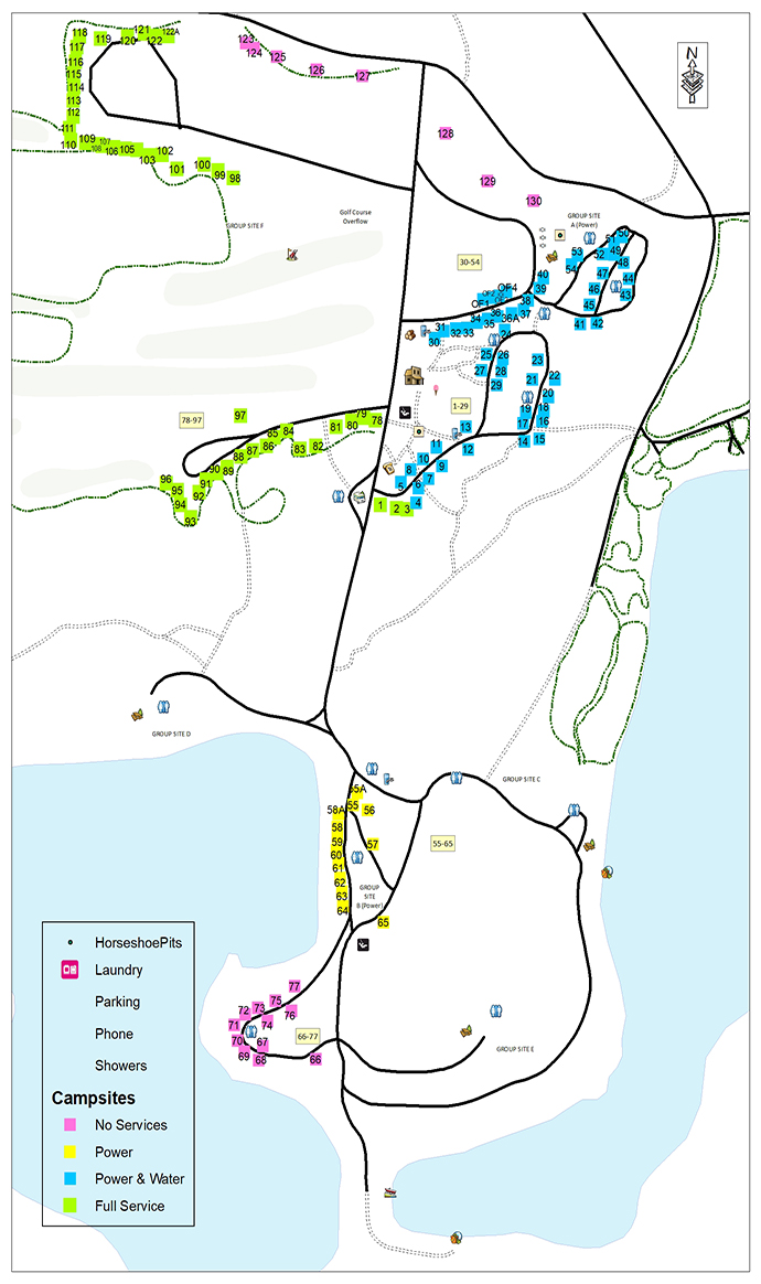 Rend Lake Campgrounds Map